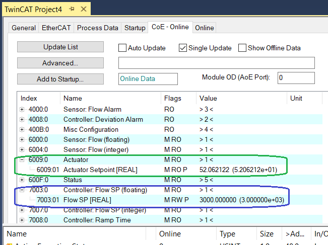 VDM300 - Monitoring the Valve/Actuator Drive over ECAT