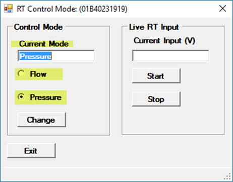 SLA5840 - Control Mode Configuration