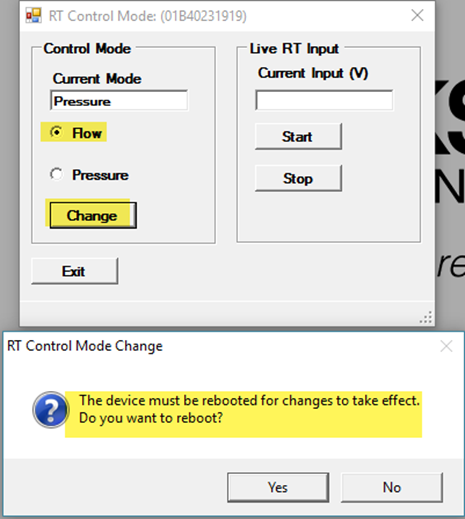 SLA5840 - Control Mode Configuration