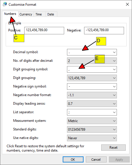 Software - Brooks Readout Application - Full Scale Error
